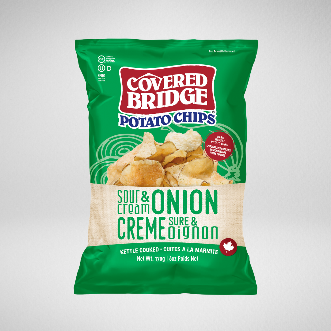 Sour Cream & Onion Crisps - 12 x 170g — Aliment Snack